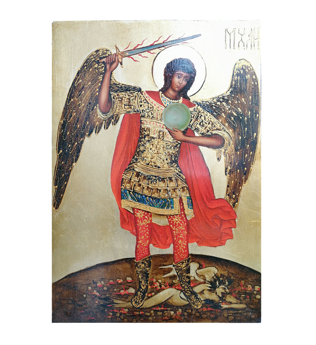 Hand Painted Icon of The Archangel Michael - Icon Art – The Icon Art